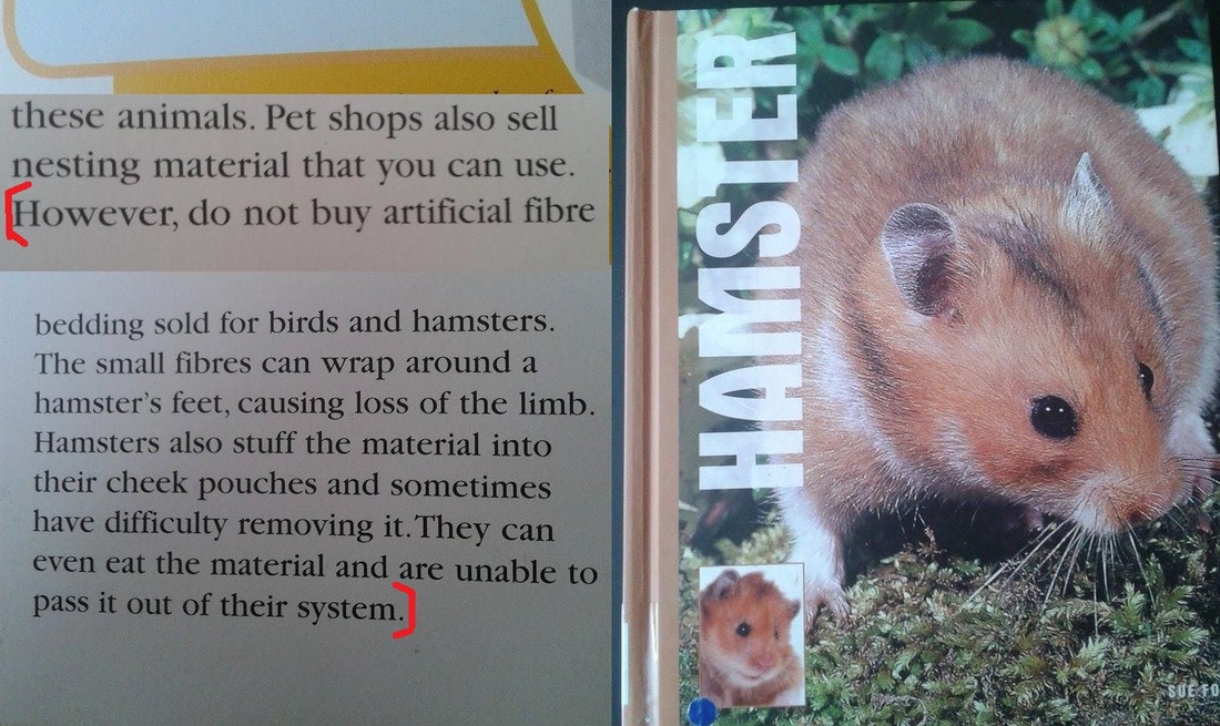 Fluffy Hamster Bedding - Serious Risk RSPCA Advice!